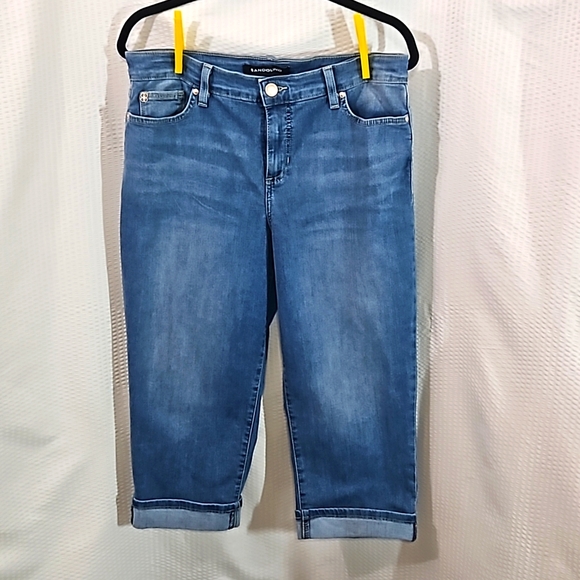 Bandolino | Pants & Jumpsuits | Bandolino Mandie Capri Blue Stretch ...